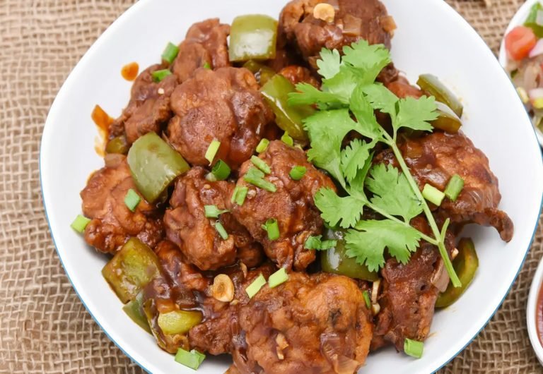 Chilli Soya Nuggets Recipe - Vegandietfood.com