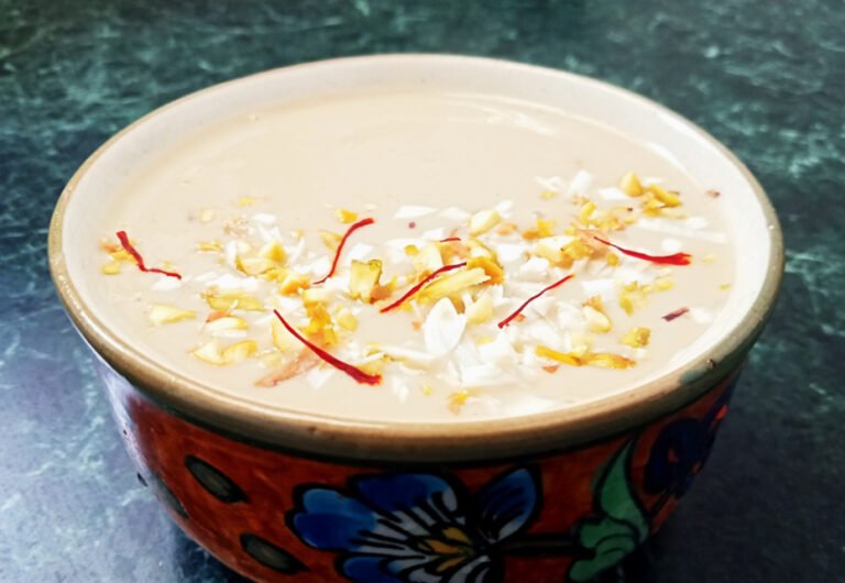 Kesar Pista Rabri Recipe - Vegandietfood.com