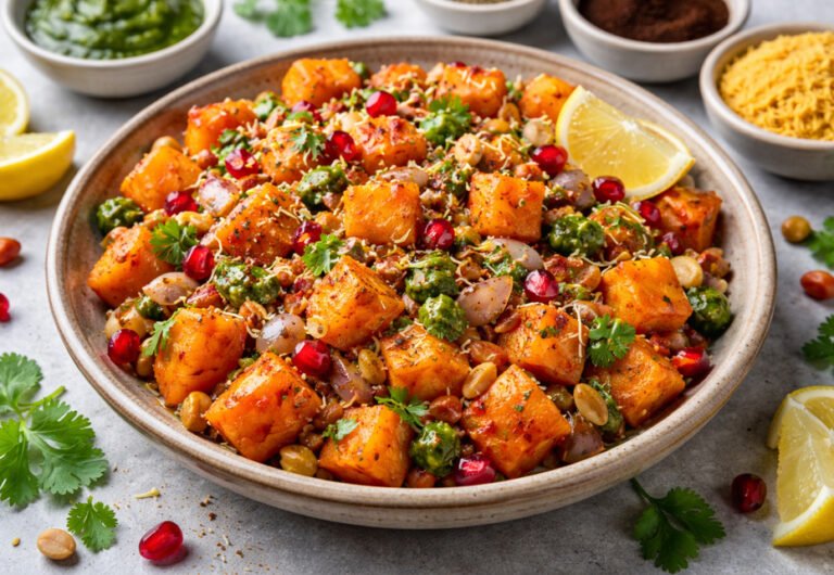 Spiced Sweet Potato Chaat Recipe | Healthy Shakarkandi Chaat
